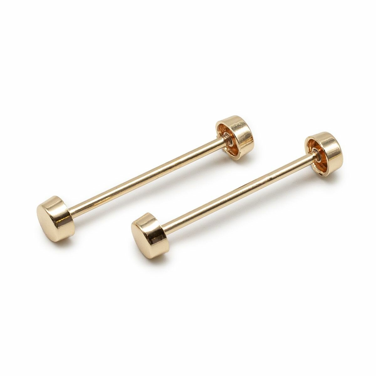 66782 Шпилька для сумки L-42мм/10мм с 'таблеткой' d-10мм металл, золото BIG