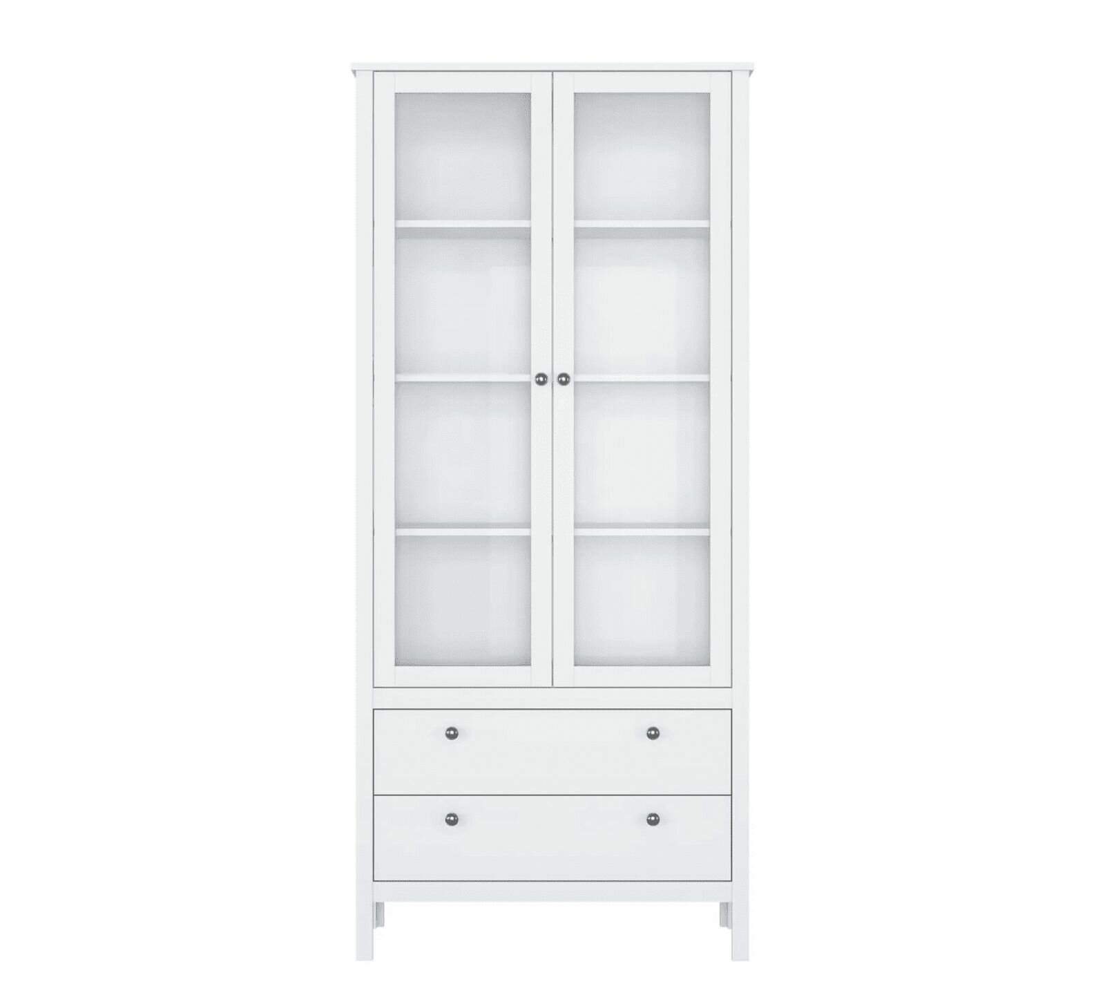 Витрина БРВ-Мебель Ewa REG2W2S, 201 x 37 x 90 см, цвет: белый