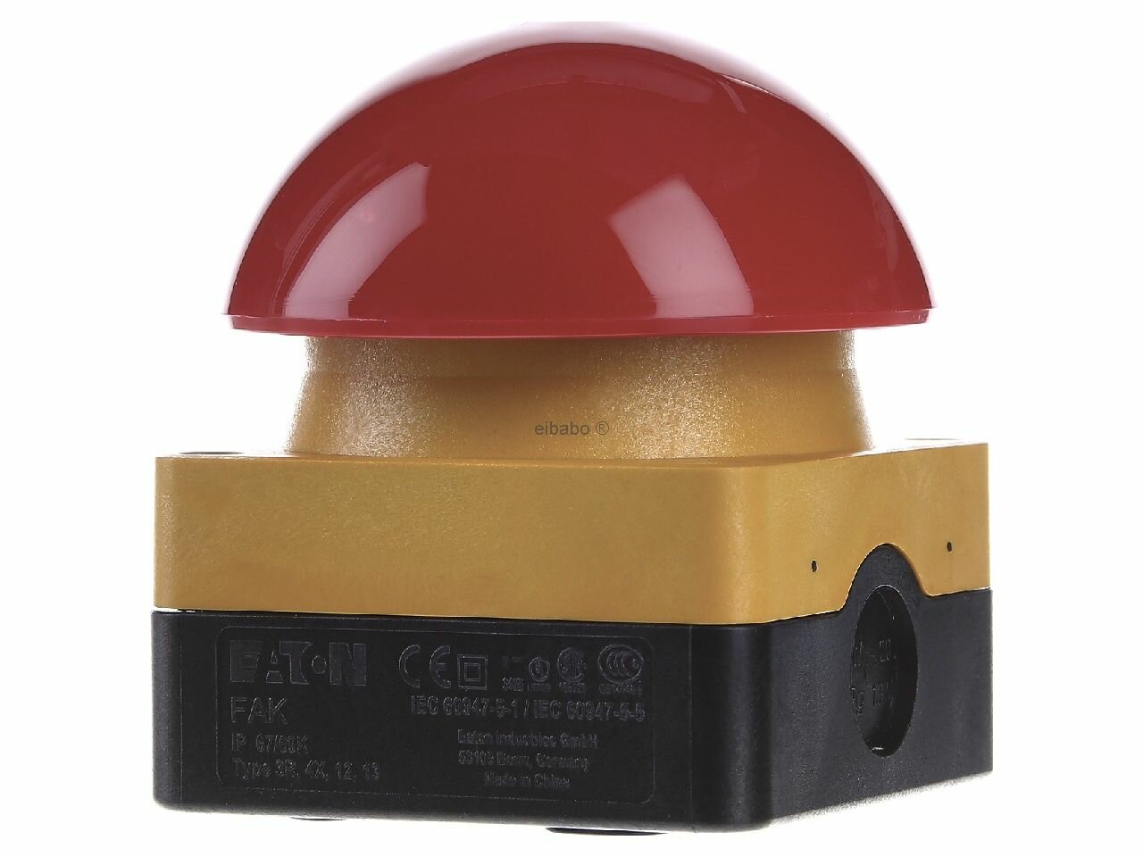 Ножной и ладонный выключатель красный IP67 FAK-R/V/KC11/IY – Eaton – 229748 – 4015082297480