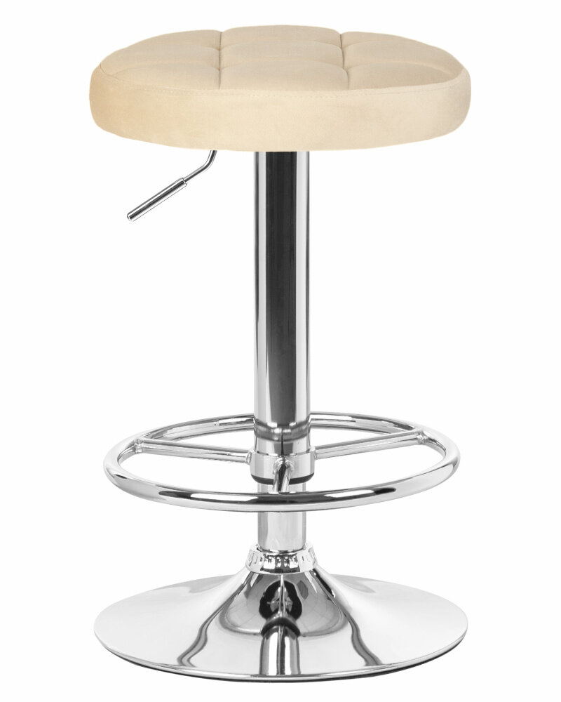 Табурет барный DOBRIN BRUNO, LM-5008, бежевый велюр (MJ9-10)