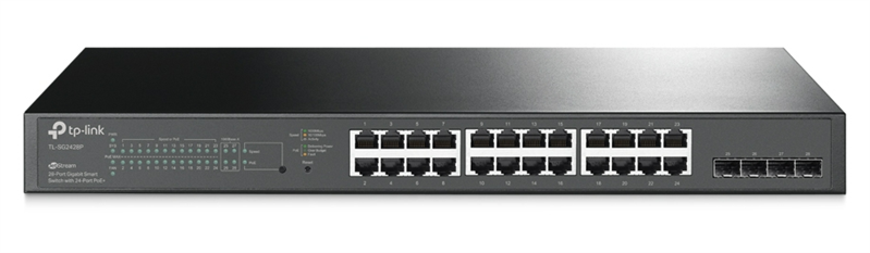Коммутатор TP-Link SG2428P, Omada™ 28-Port Gigabit Smart Switch with 24-Port PoE+