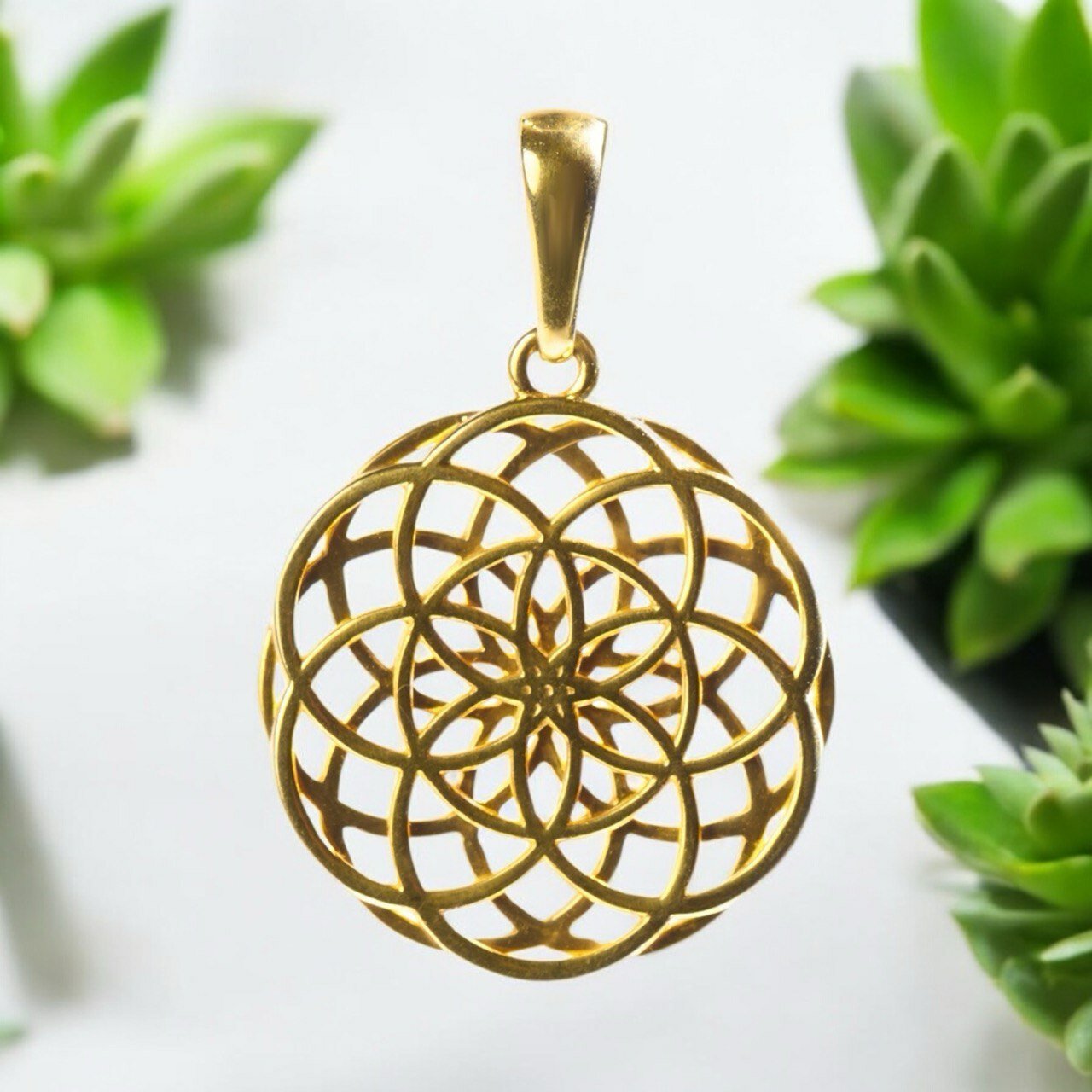 Подвеска, серебро, 925 проба, золочение