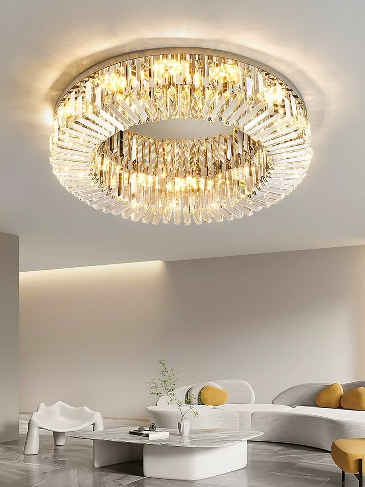 XD-08D Cassina потолочный светильник для кухни/гостиной/спальни и т. д. прозрачный цвет + серебристый 800*800MM E14*10 100W