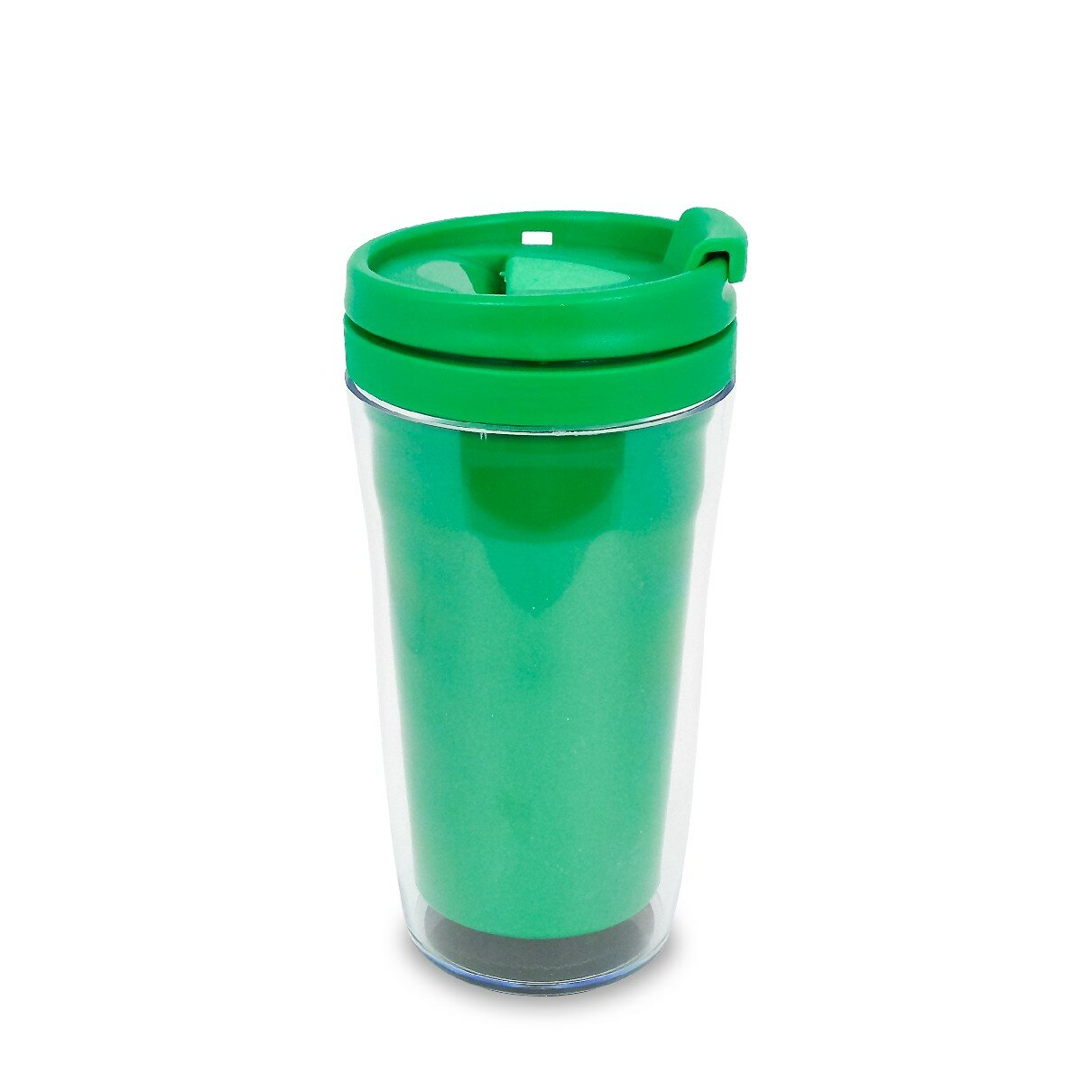 Термостакан пластик для вставки изображения, 250мл, зелёный