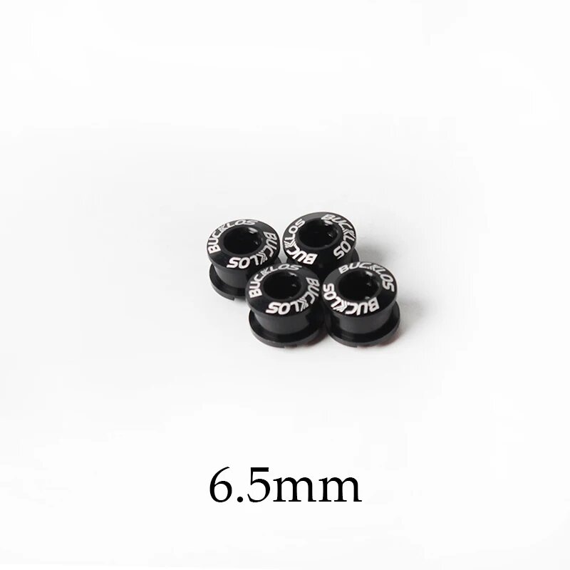 BUCKLOS Винты для велосипедной звездочки 4 шт. Черный, 4pc 6.5mm-Black