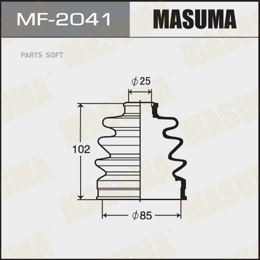 MASUMA MF-2041 MF-2041_пыльник шруса!\ Ford Probe, Mazda 323/626, Nissan Primera, Toyota Carina 85>