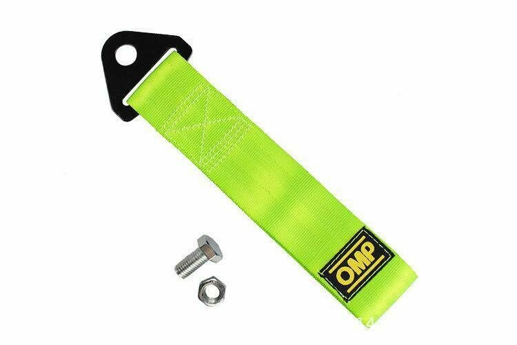 Трос для прицепа OMP, нейлон, 28см, 1тонна, флуоресцентно-зелёный