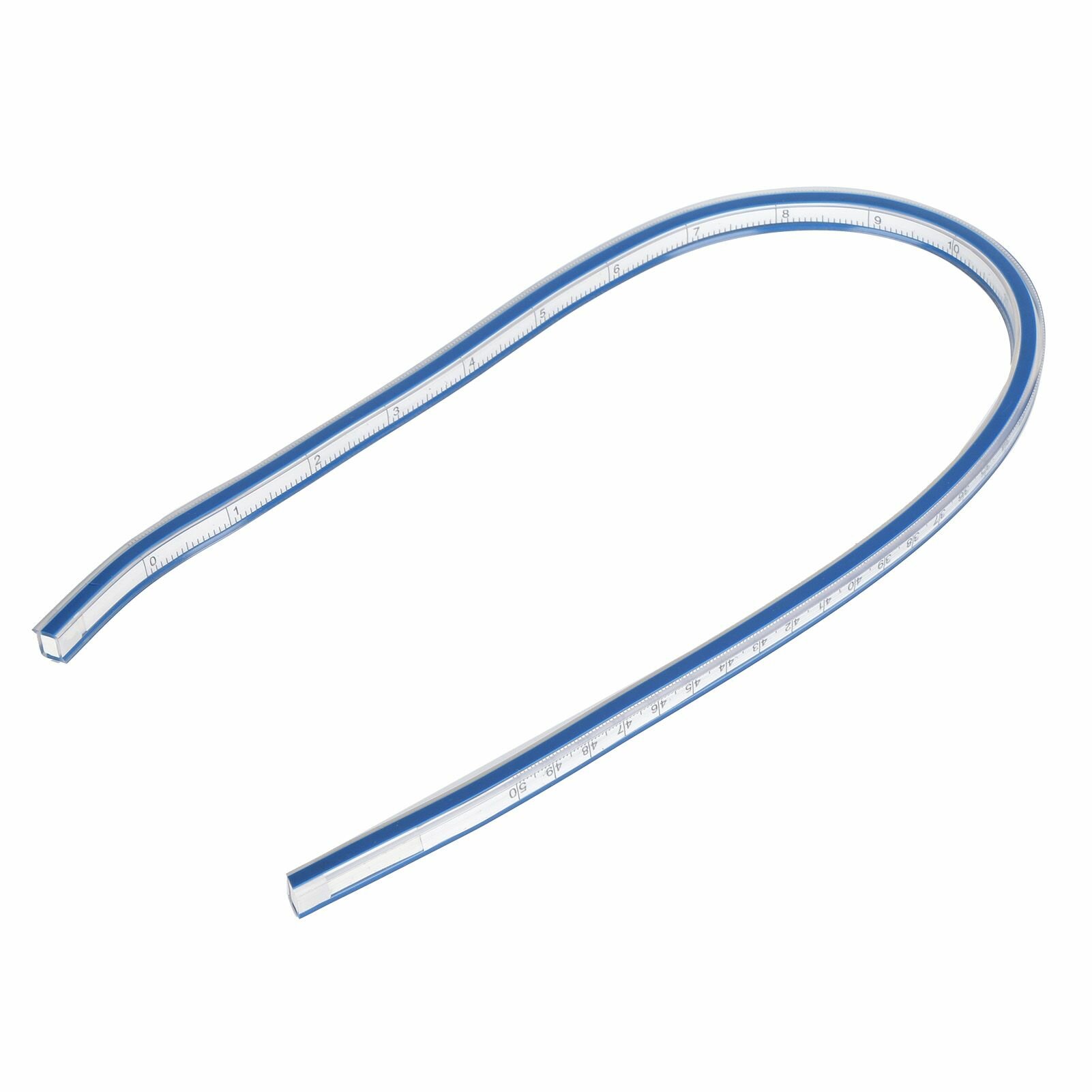 Гибкая кривая линейка, пластиковая метрическая шкала, мягкий измерительный инструмент для рисования и шитья, 50 см, гибкая кривая линейка