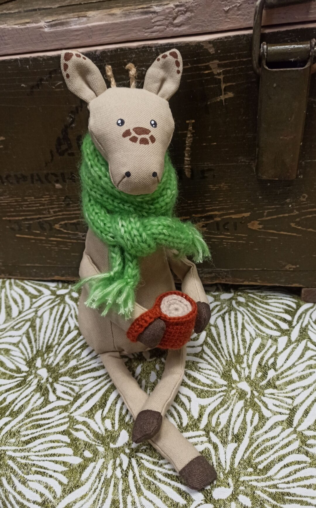 Авторская игрушка Markiza-Design " Жираф", ручной работы, мягкая, 25см