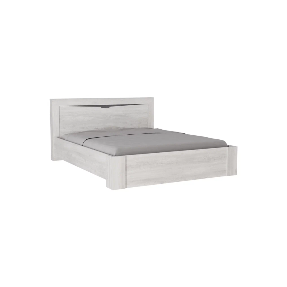 Кровать двойная FANT Ольга 5 без основания - 1400х2000 Бетон пайн Светлый - Антрацит