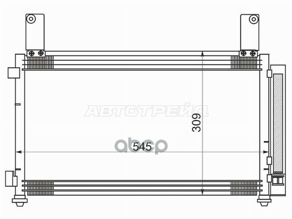 Радиатор кондиционера Chevrolet Matiz 05-10 / Spark 05-10 / Daewoo Matiz 07-11 / Ravon Sat арт. STDW113940