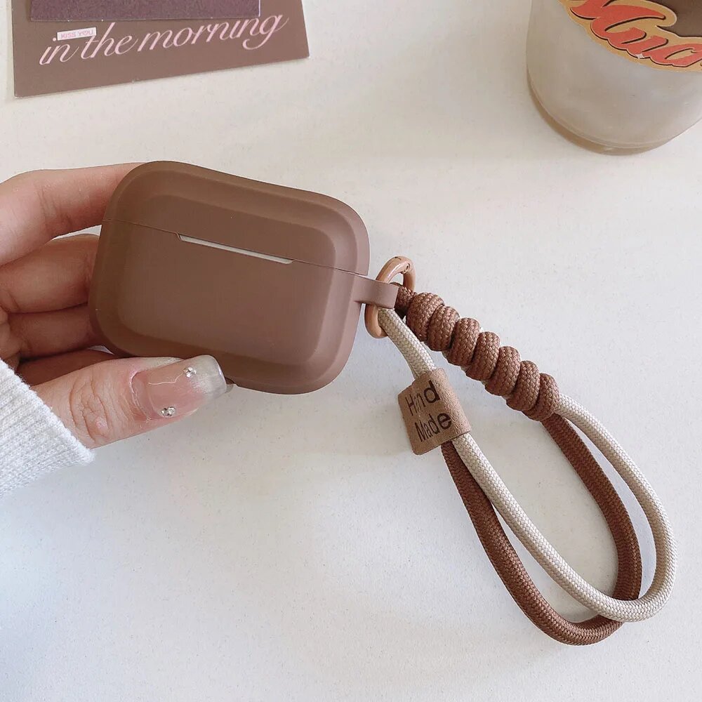 Силиконовый чехол для Apple AirPods Pro 2 Коричневый, for Airpods Pro 2, Brown