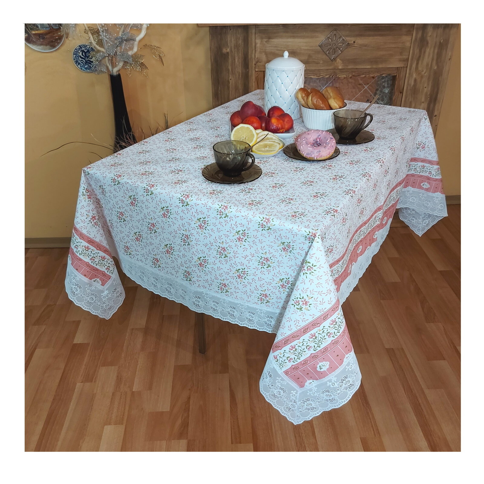 Скатерть прямоугольная Meiwa F-5 122x152 cm PINK