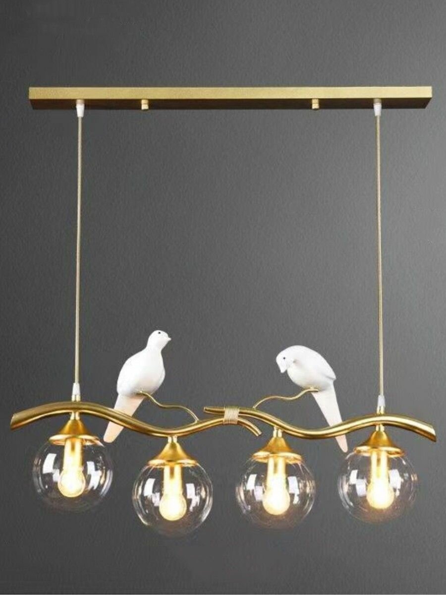 Современная креативная люстра в форме птицы