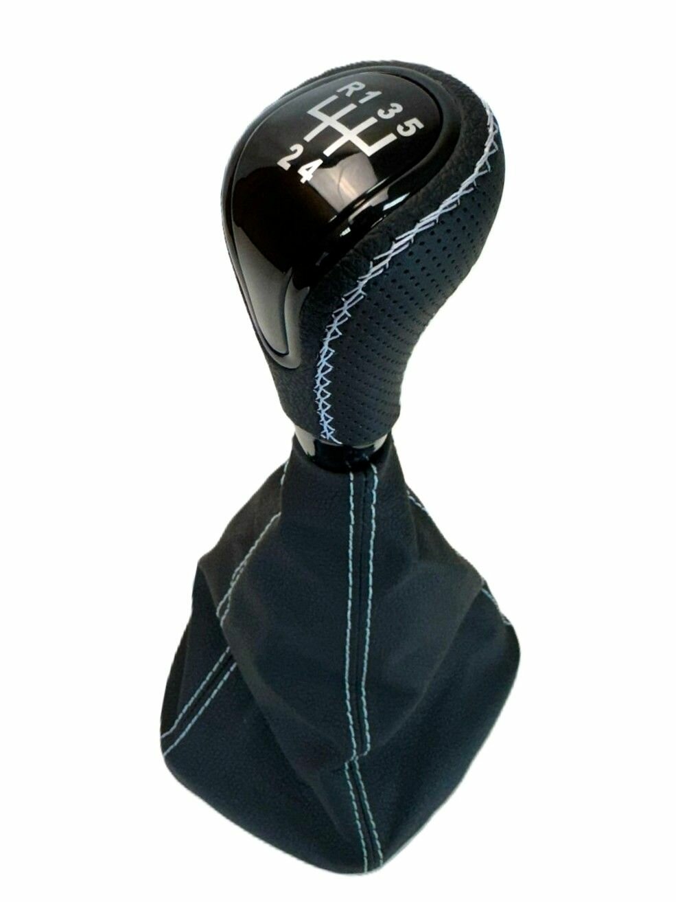 Ручка КПП LUXE Ваз 2110,2111,2112 Серая с перфорацией. Стиль Веста.