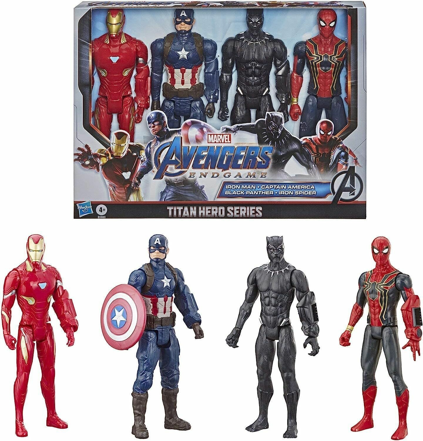 Marvel Avengers Endgame Action Figures 4 Pack Фигурки Marvel Avengers Endgame в Упаковке 4 штуки каждая 30 см