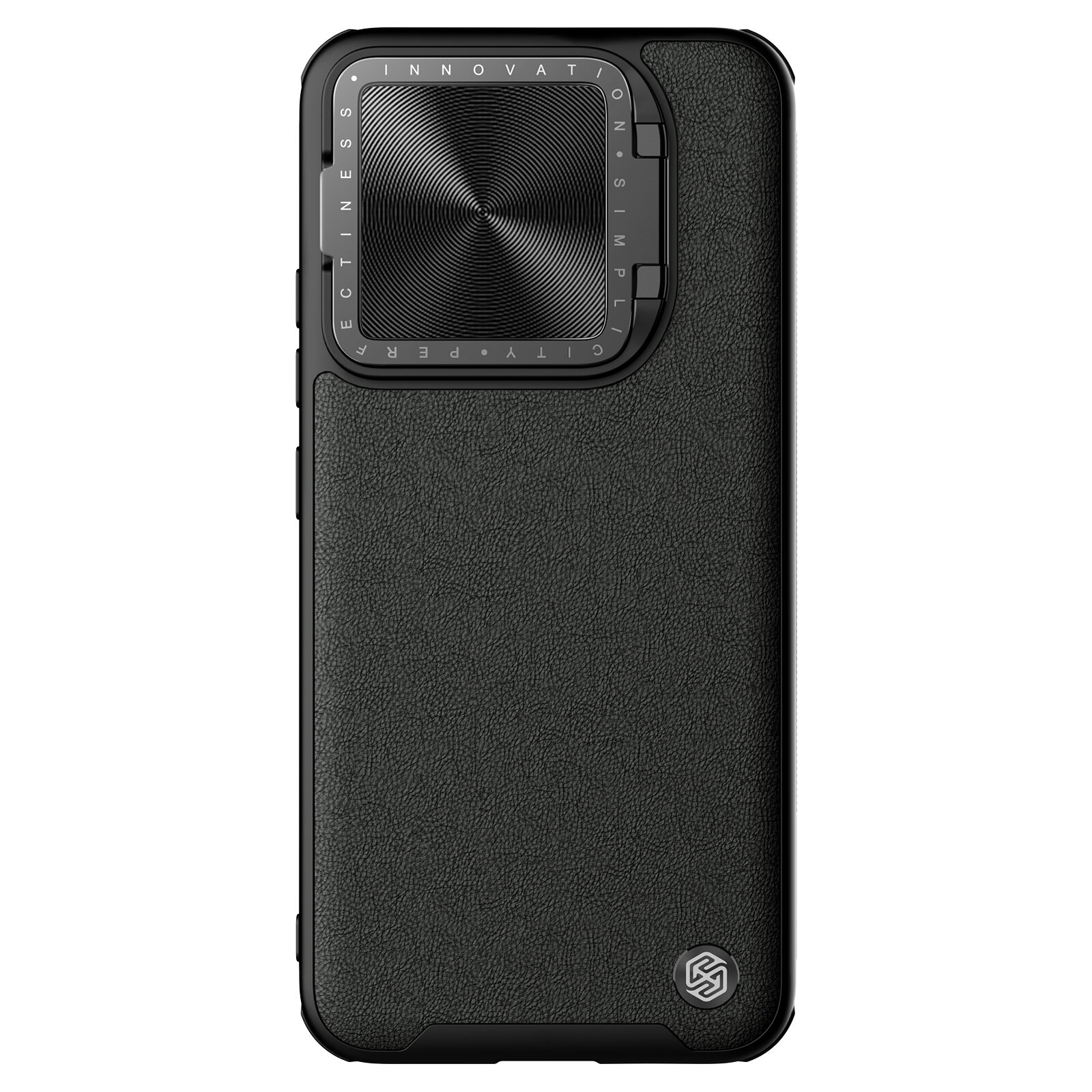 Чехол с вставками из кожи от Nillkin для Xiaomi 14 Pro, серия CamShield Prop Leather Magnetic Case