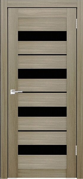 Межкомнатная Дверь Verda Х-5 Неаполь со Стеклом Лакобель Чёрный 2000х700мм (Полотно 1шт) / Верда.