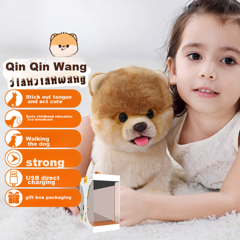 Kemaite Licks Wang Bomei Dog Children's Toy, Girls And Boys 3 Years Old, Smart Early Education Storytelling Machine, Children's Birthday Gift for Boys