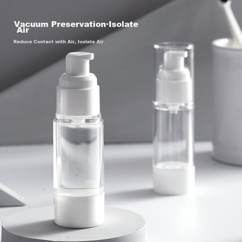 UPLUS Vacuum Dispensing Bottles, Lotion Bottle Set, 30ml*2, Pump Bottles, Empty Bottles, Travel Portable Cosmetic Bottles