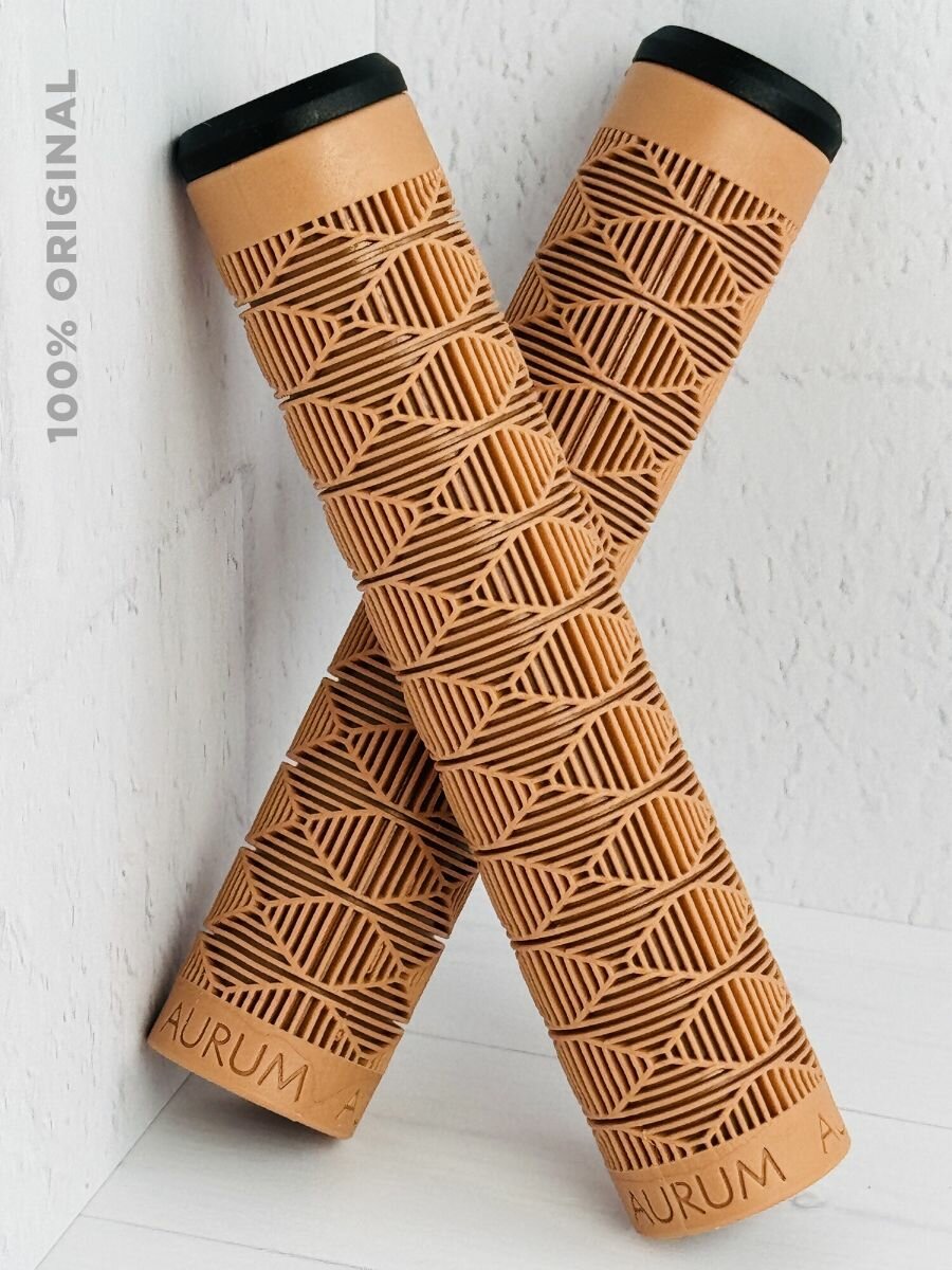 Грипсы для самоката велосипеда bmx Katana 150 - коричневый