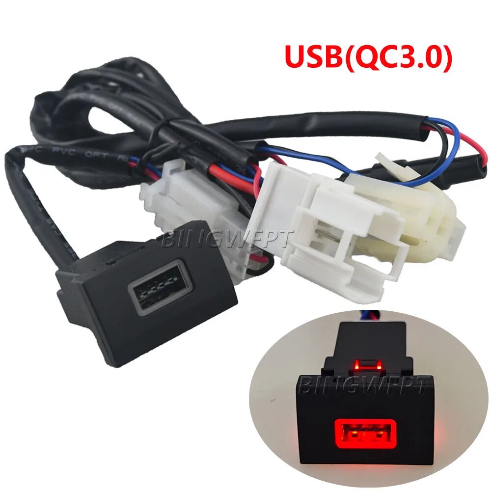 BINGWFPT для VW Volkswagen POLO 2011-2013 автомобильный USB-адаптер ввода аудио радио U-диск разъем для вспышки интерфейсный кабель