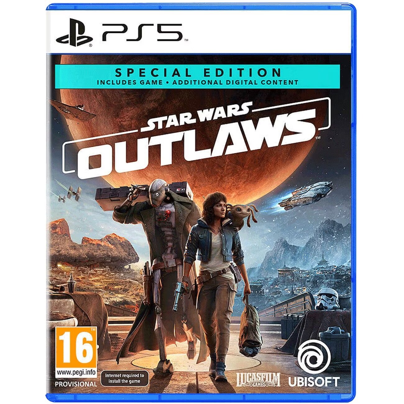 Игра Star Wars Outlaws (PS5, русская версия) Ubisoft Blu-ray диск 16+