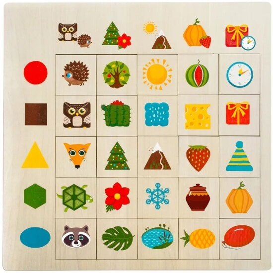 Развивающая игра Мастер Игрушек IG0371 Ассоциации Формы