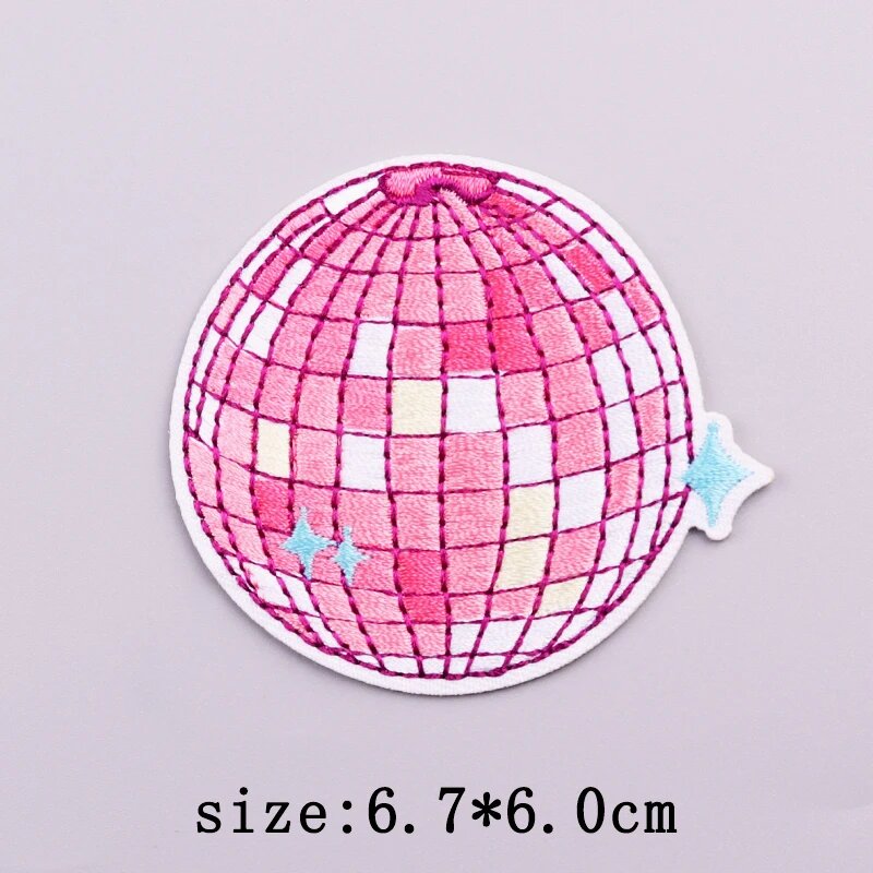 Нашивка диско-шар, 6.7*6.0 см, PE10060CT