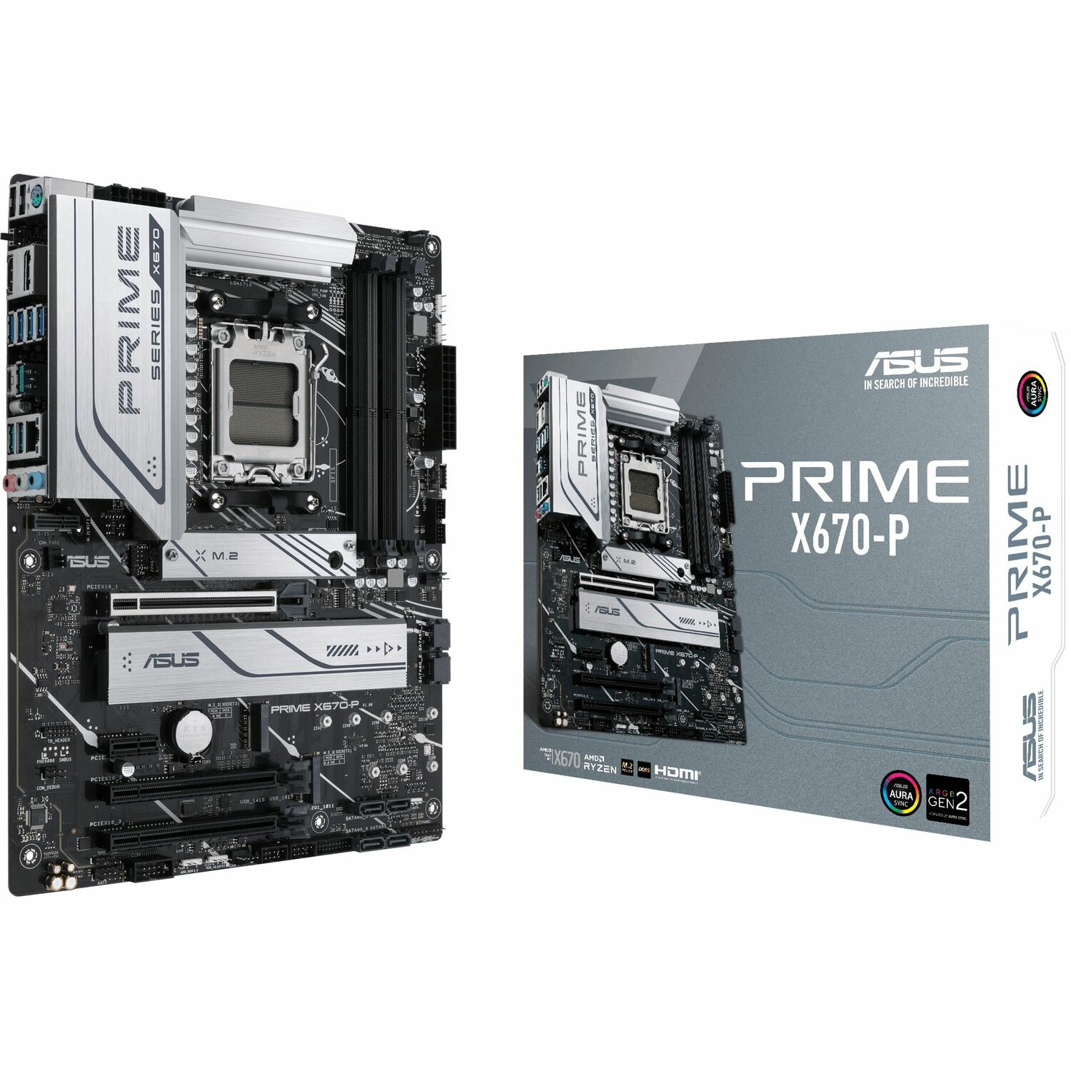 Материнская плата ASUS PRIME X670-P-CSM /AM5, X670, USB 3.2 GEN 2X2, AURA, MB