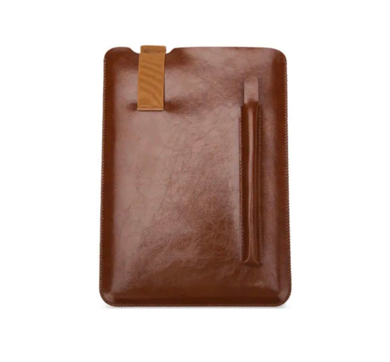 Чехол-футляр-папка-кобура MyPads Di Fissaggio для планшета OnePlus Pad 2 , из импортной эко-кожи, с крепежом-держателем-местом для стилуса коричнев.