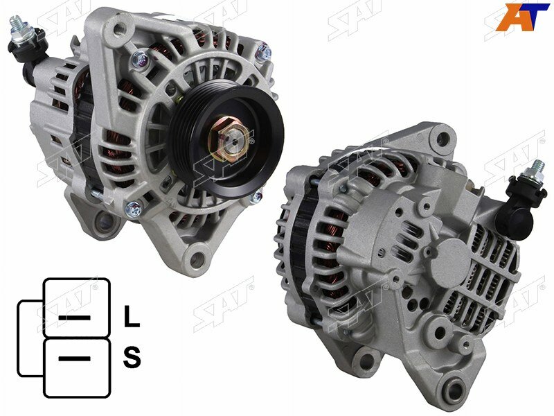 . SAT Генератор для NISSAN ALMERA 96-00/PRIMERA 90-02/SUNNY 90-95 2.0 90-95 SR20DE 12V 80A