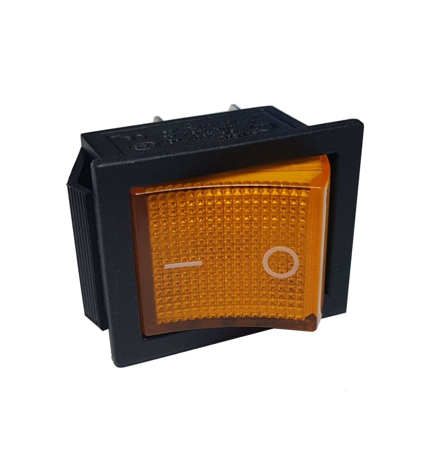 Клавиша 250V 16А желтая с подсветкой (4конт.) ON-OFF TM Nord YADA