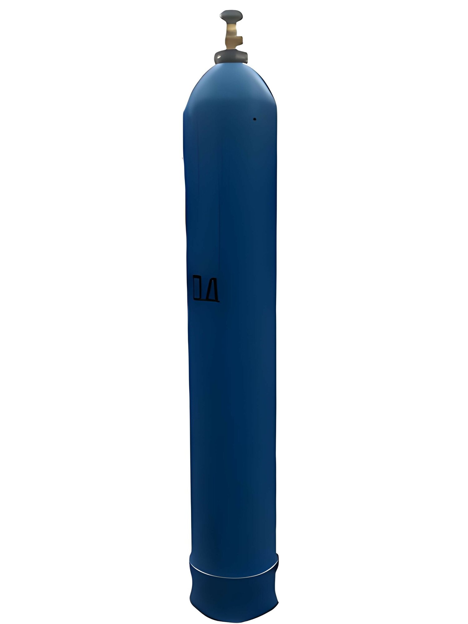 Баллон газовый S-GAS.COM 40/150 бар УС новый с латунным вентилем, кислородный / синий (без газа)