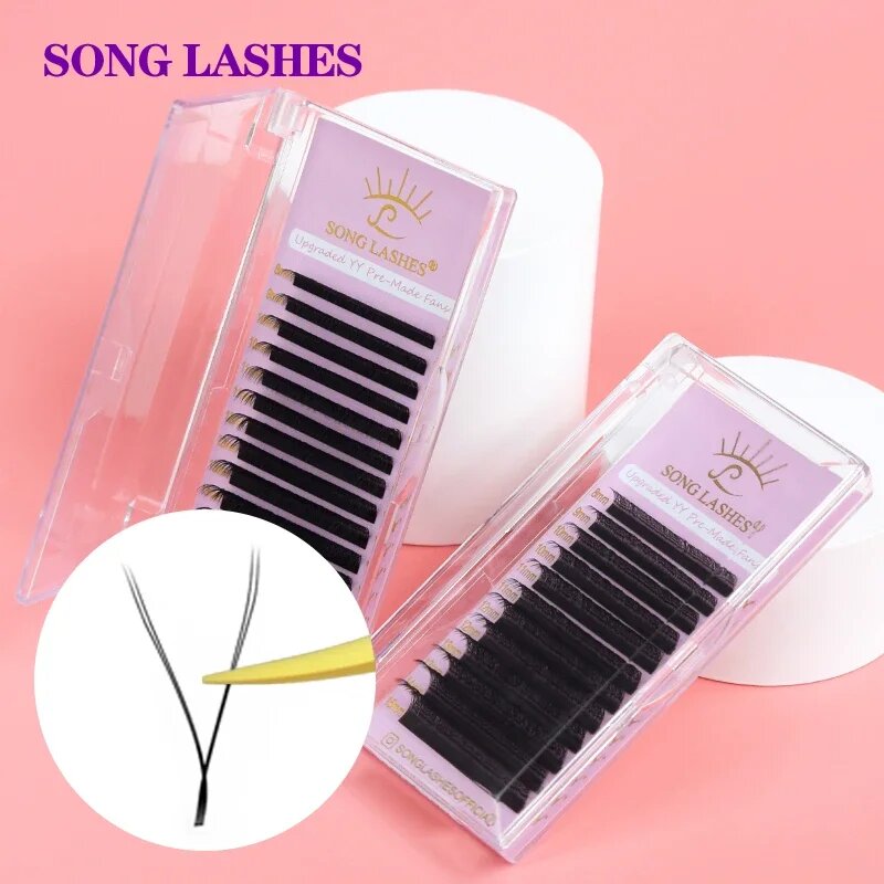 SONG LASHES 0.05 0.07 YY накладные ресницы C, 0,07 мм, смесь