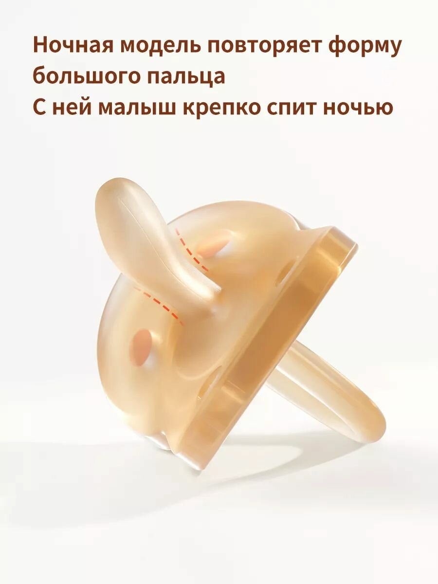 Thyseed Соска-пустышка силиконовая, 3 мес