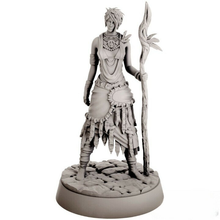 Аксессуар для DnD Солнечный дракон Миниатюра Женщина-колдунья Мори