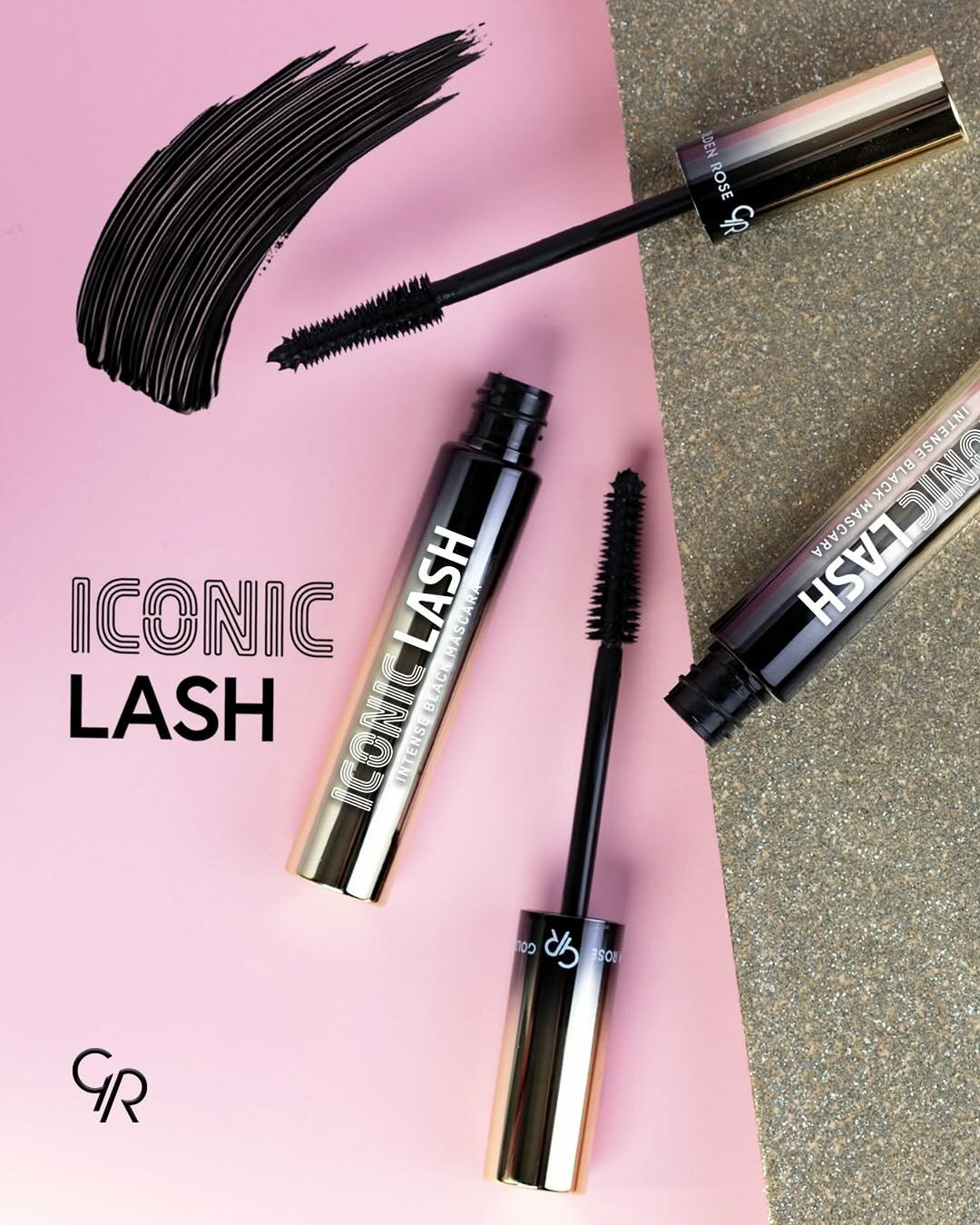 Тушь GR Iconic Lash Intense Black, ультра черная, разделяющая, подкручивающая
