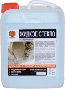 Жидкое Стекло Натриевое Germes 3.5кг Гидроизоляция, Добавка к Цементным Растворам / Гермес.