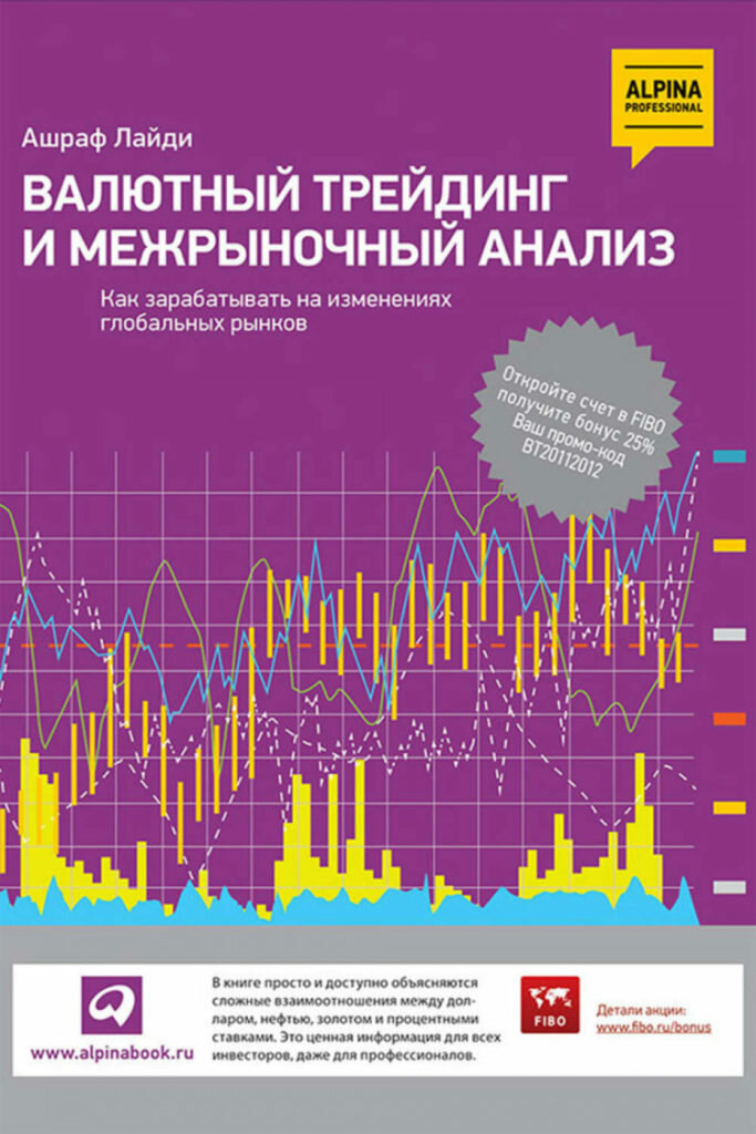 Книга валютный трейдинг и межрыночный анализ. Ашраф Лайди (твёрдый переплёт, 288 стр.), 1 шт.
