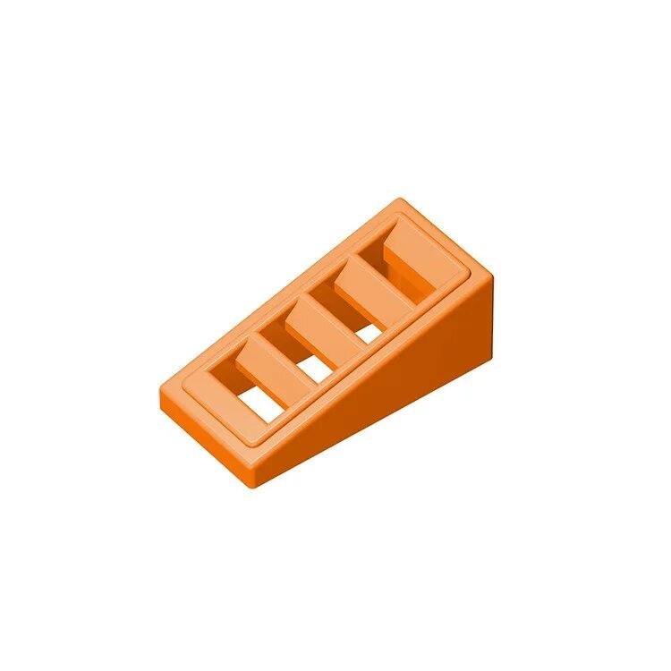 Детский строительный блок Gobricks, оранжевый, 021