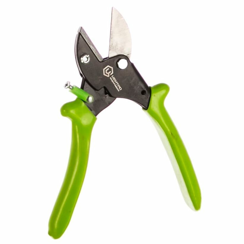 Секатор садовый Центроинструмент резак контактный рычажный, сталь, диаметр реза 18 мм, цвет зеленый