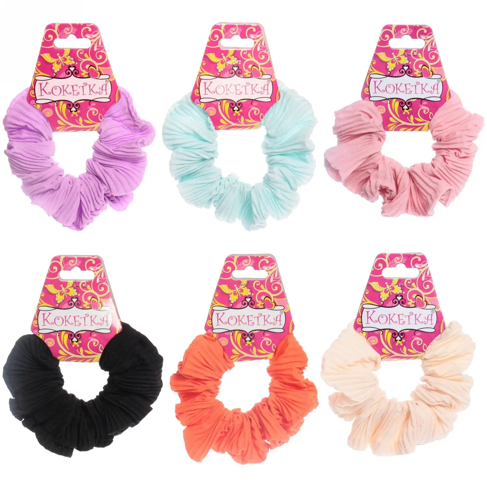 Резинка для волос 'Collection School', 1 шт, разноцветн, d-12см, текстиль, удобство