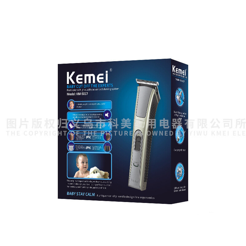 Машинка для стрижки Kemei KM-5017, для парикмахерских, высокая мощность