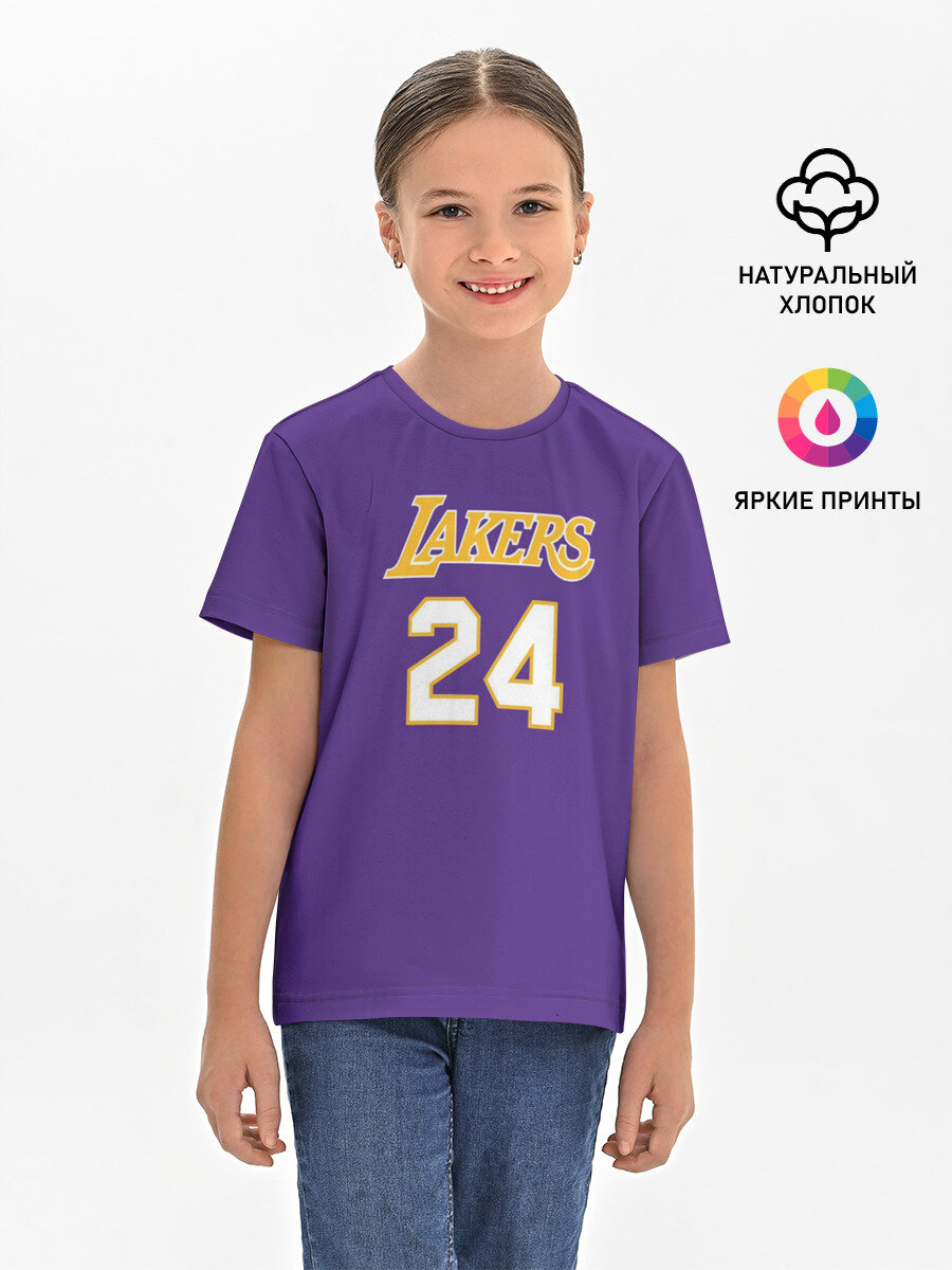 Футболка хлопковая детская Los Angeles Lakers / Kobe Brya