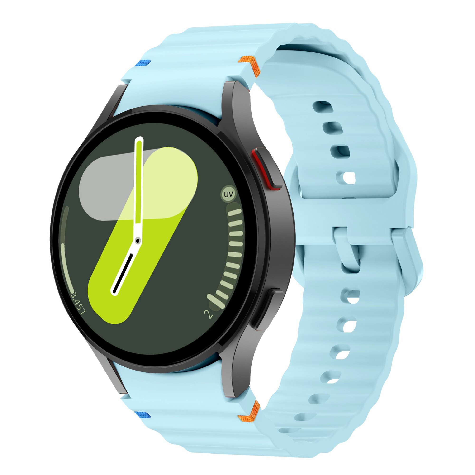 Силиконовый шовный ремешок для Samsung Galaxy Watch 7 FE 6 5 4 44MM 40MM Galaxy Watch 6/4 Classic 47mm 43 42 46mm band