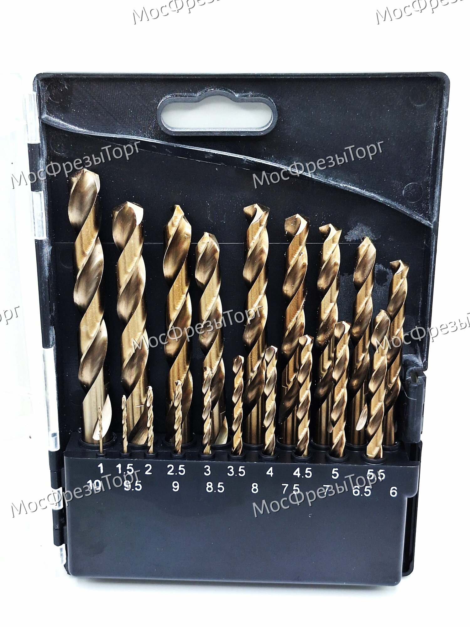 Набор кобальтовых сверл по металлу М35, 19 pc, Skole