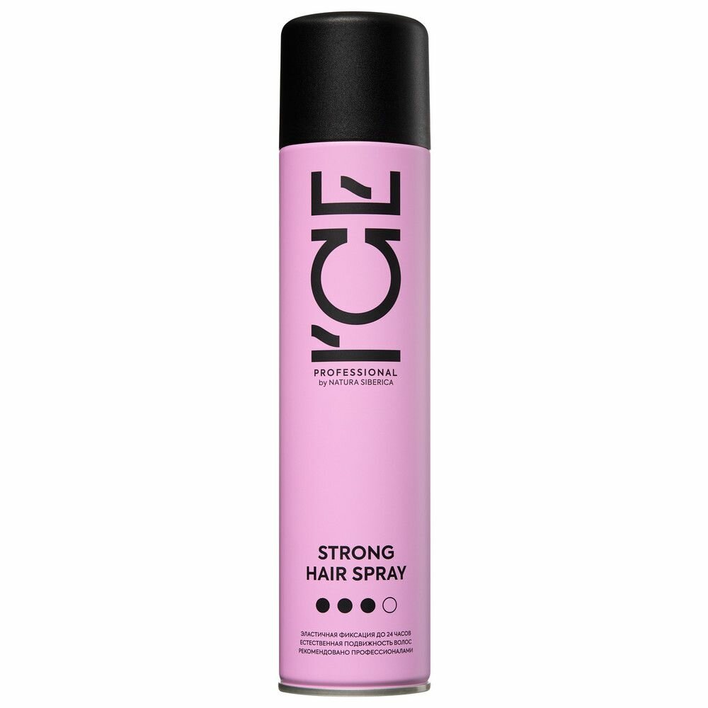 Лак для волос сильной фиксации Strong Hair Spray ICE Professional by Natura Siberica Take It Home, 300 мл