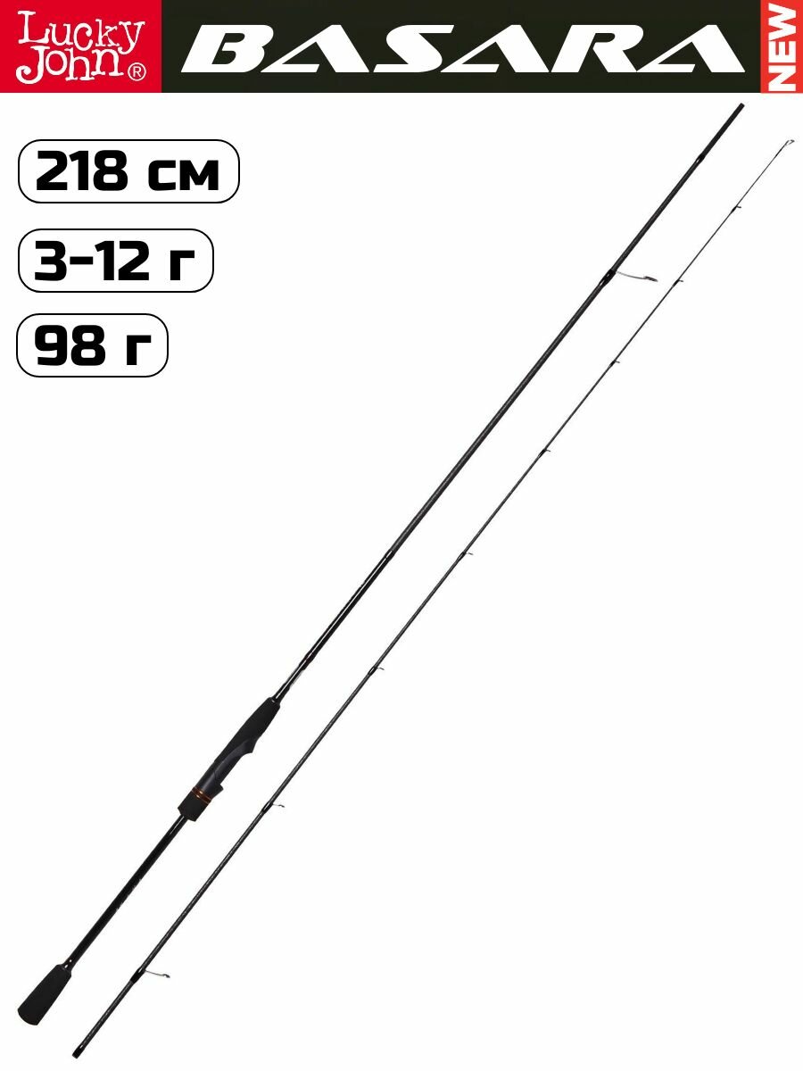 Спиннинг LUCKY JOHN Basara 12 2.18 (218 см, 3-12 г, арт. LJBA-722LF)