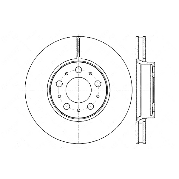 STELLOX 6020-4841V-SX (23-0560 / 230560 / 272403) диск тормозной передний 15 wheel\ Volvo (Вольво) c70-v70 (Комплект 2 штуки)